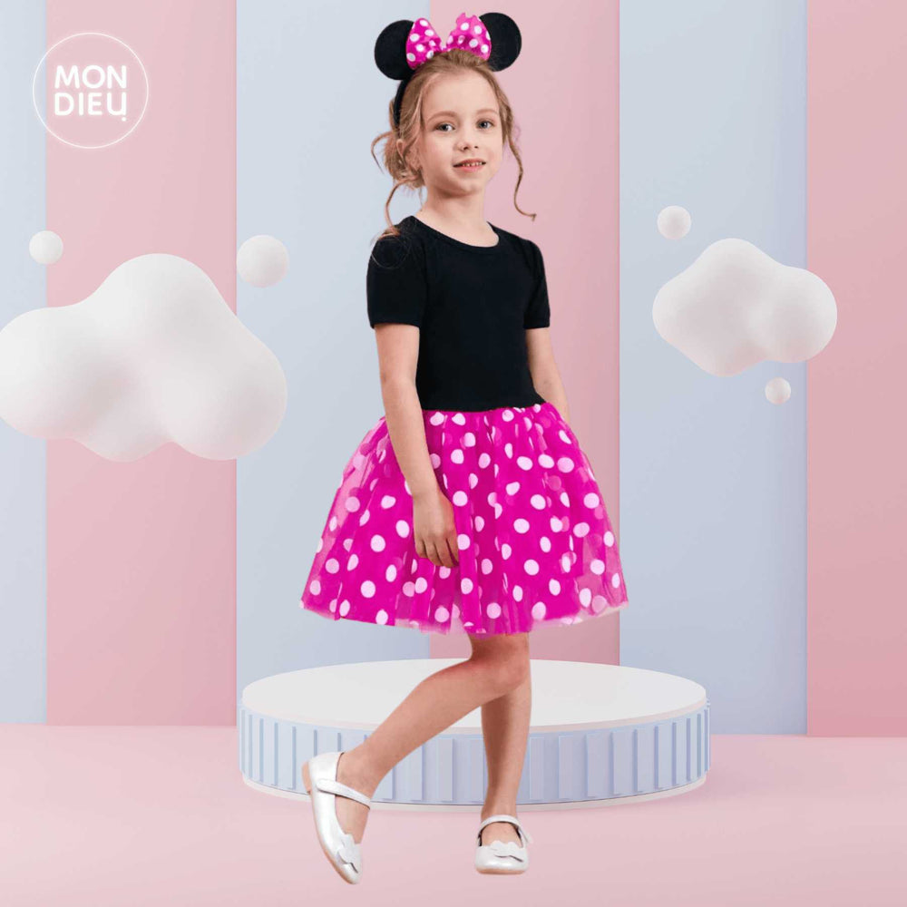 Vestido de Minnie para niñas – Mondieu Vestidos